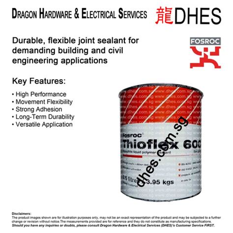 Fosroc Thioflex 600 Two Part Polysulphide Sealant Gun Grade Dragon