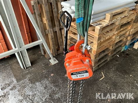 Lyftställning Med Talja Södertälje Klaravik Auktioner