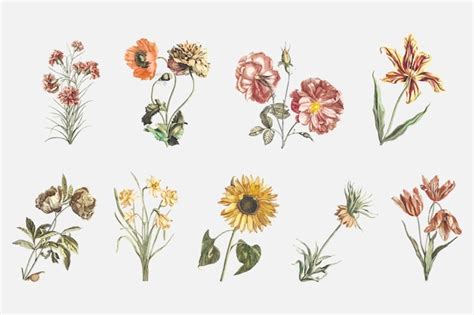 Vintage Flower Designs
