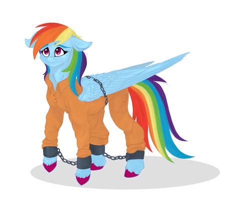 [c] Rainbow Dash In Prison Jumpsuit By Nyota71 On Deviantart