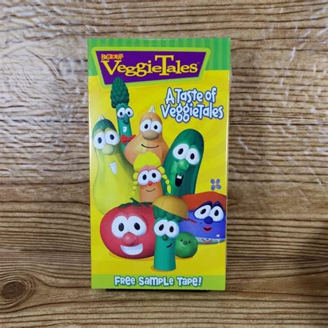 Veggietales Vhs A Taste Of Veggietales Sample Tape Rare 2000 Big Idea