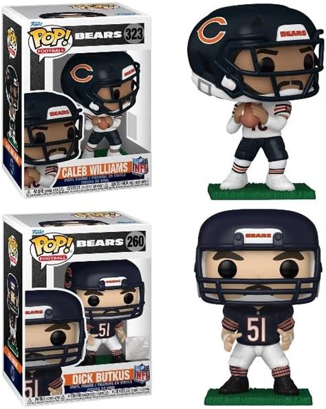 Funko Pop Nfl Chicago Bears Caleb Williams And Dick Butkus