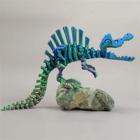 Flexi Spinosaurus Dinosaur Skeleton Articulated Dinosaur Figure With