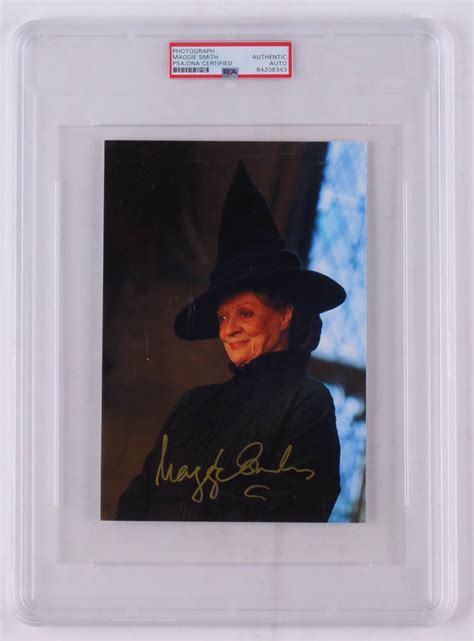 Maggie Smith Signed Harry Potter 6x8 Photo Psa Pristine Auction