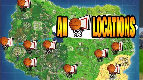 “score A Basket On Different Hoops” Locations Fortnite Week 2