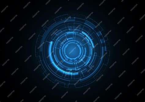Premium Vector Technology Abstract Future Circle Background Vector
