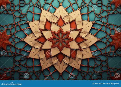 Islamic Pattern Texture With Empty Area Stock Illustration Illustration Of Element Design