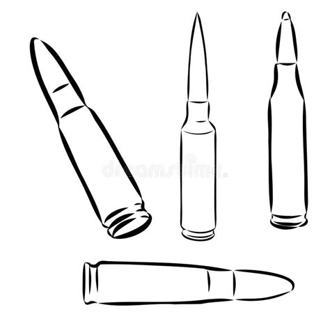 Bullet Shell Casing Drawing