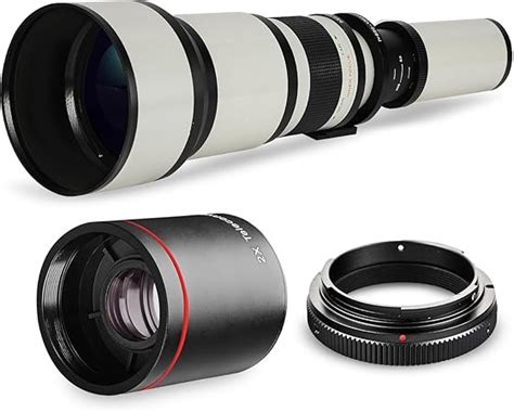 High Power 650 2600mm F8 Manual Telephoto Lens For Canon