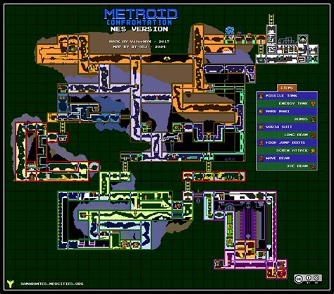 Metroid Confrontation Nes Demake Map Rmetroid