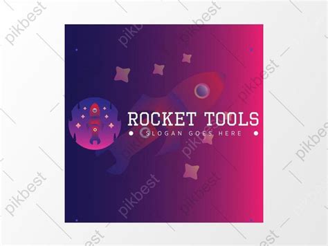 Rocket Tools Logo Template With Gradient Effect Ai Png Images Free
