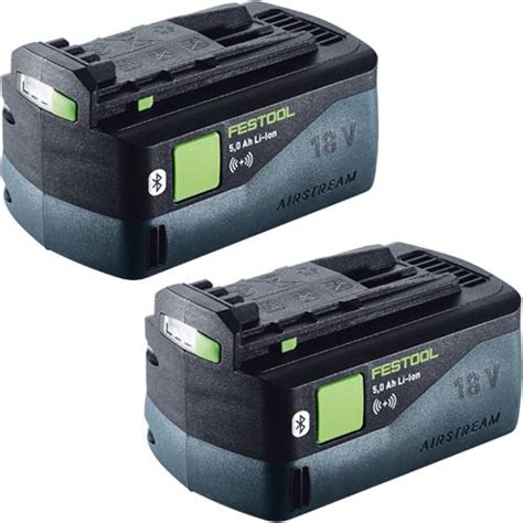 Festool 18v 5ah Li Ion Bluetooth Batteries Twin Pack 577660