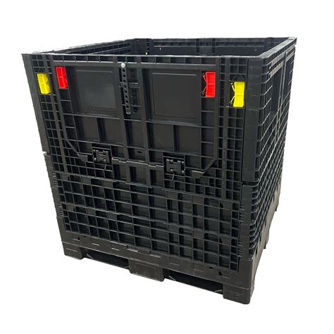 45″ X 48″ X 50″ Collapsible Bulk Container With Access Doors Pallets