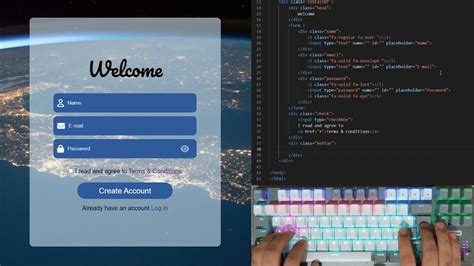 Asmr Programming Coding Sign Up Page No Talking Youtube