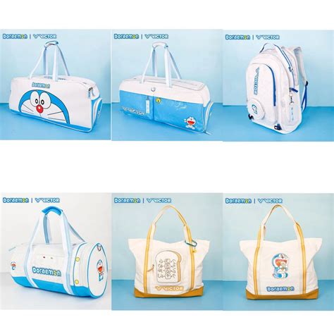 Victor Victor Doraemon Joint Series Badminton Bag Rectangular Bag Backpack Tote Bag Shopee