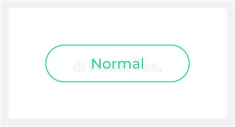 Normal Register Button State Ui Element Template Stock Vector