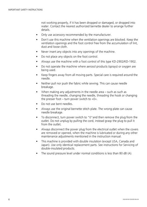 Bernette B05 Academy Sewing Machine Instruction Manual User Etsy