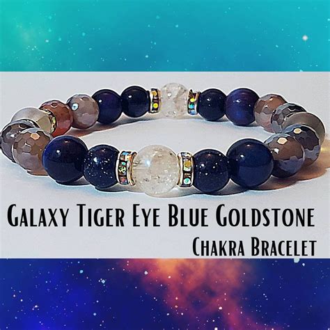 Galaxy Tiger Eye And Crystal Quartz Natural Crystal Healing 8mm