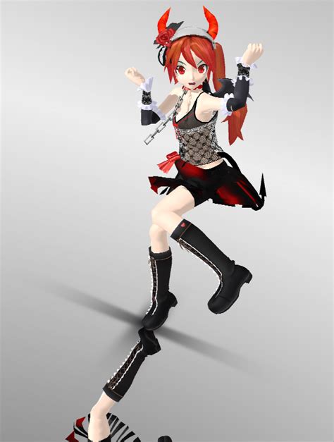 Dt Cute Devil Miku Finish By Dejiko Hana On Deviantart