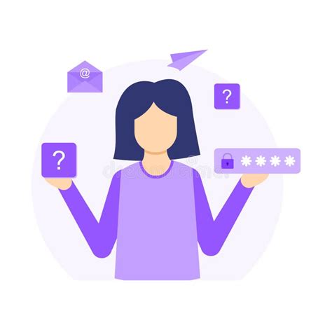 Flat Design Forgot Password Ui Concept Stock Vector Illustration Of