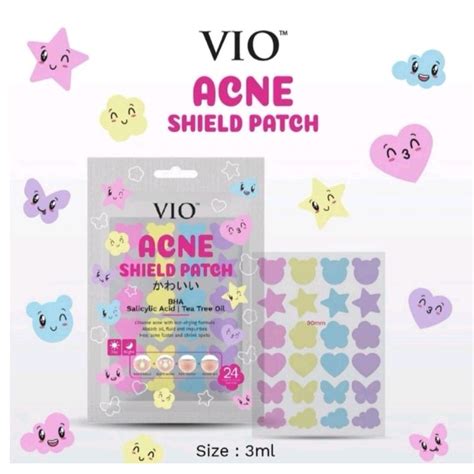 Jual Vio Acne Shield Patch 24 Patch Sachet [pink Shopee Indonesia