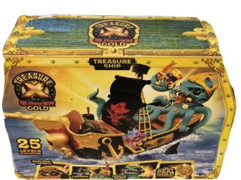 Treasure X Sunken Gold Treasure Ship Playset New 2020 With Real Gold