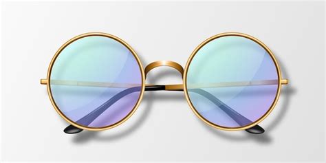 Gold Eyeglass Frames Vectors And Illustrations For Free Download