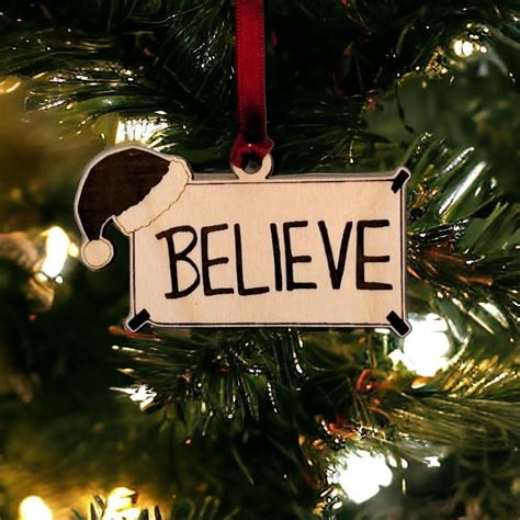 Believe Christmas Ornament Lasso Inspired Etsy