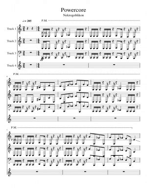 Free Sheet Music Powercore By Nekrogoblikon Play And Download Any Time