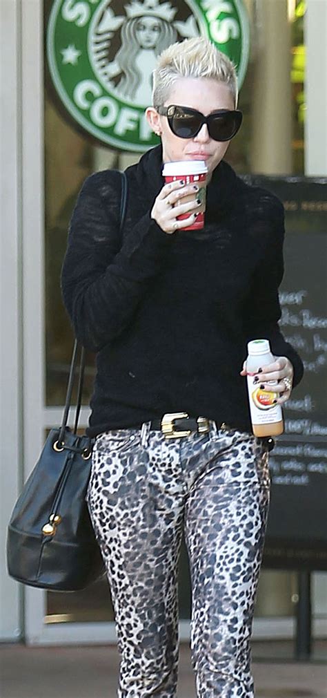 Miley Cyrus Leaving Starbucks In Toluca Lake Hawtcelebs