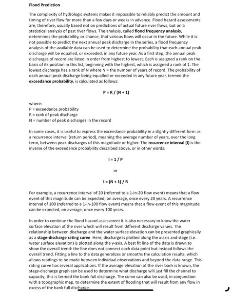 Solved Flood Prediction The Complexity Of Hydrologic Systems