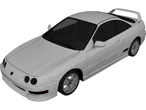 Acura Integra Type R 3d Model 2001 3d Cad Browser