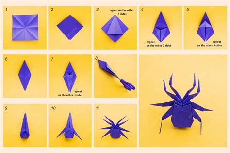Premium Photo Spider Origami Tutorial Step By Step Tutorial