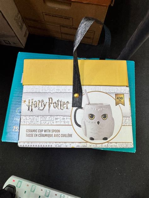Miniso X Harry Potter Hedwig Ceramic Cup With Spoon Hobbies And Toys