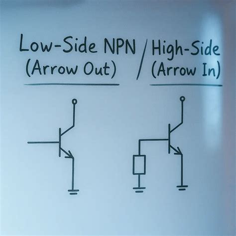 Npn Vs Pnp Transistor Symbols Biasing And Switching