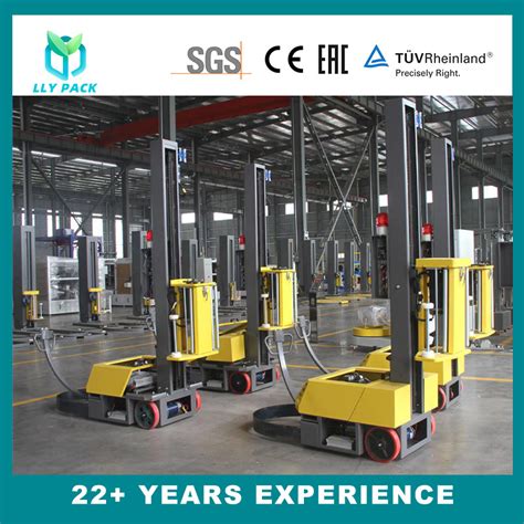 Robot Wrapper Stretch Film Wrapping Machine For Cargo Pallet Packaging