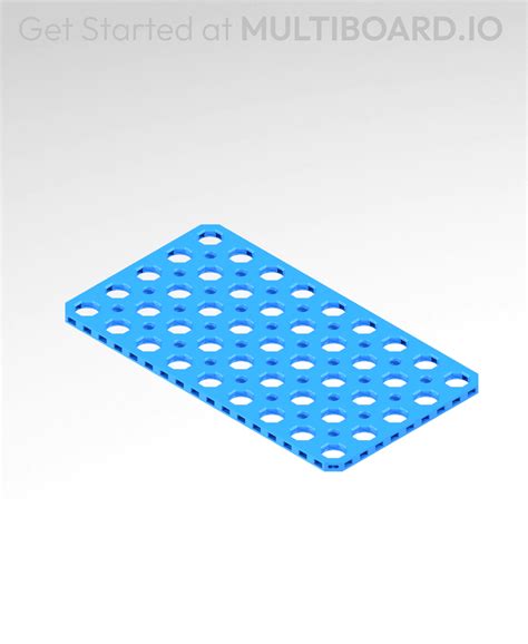 5x9 Mu Mid Hole Small Thread Plate 3d Model By Multiboard On Thangs