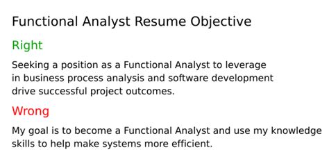Top 16 Functional Analyst Resume Objective Examples