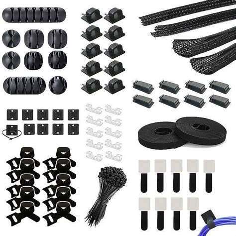 173 Pcs Cable Management Cable Management Bureau Rangement Cable