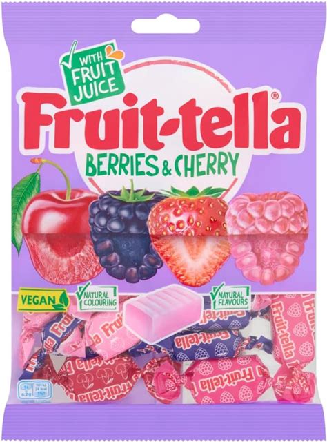 Fruittella Fruit Tella Berries And Cherry 170g Uk Grocery