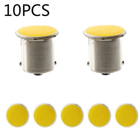 10x P21w 1156 Ba15s Super Bright Car Led Light Signal Bulb Cob Auto