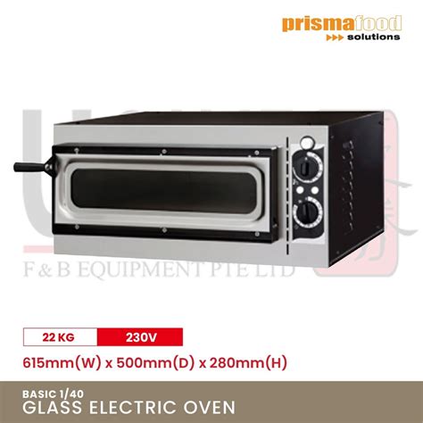Basic 1 40 Glass Electric Oven U Save F And B Equipment Pte Ltd
