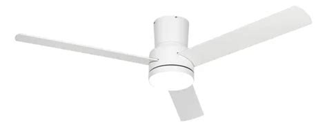 Ventilador 3 Aspas Luz Led 3 Tonos 6 Velocidades 30w Estructura Blanco