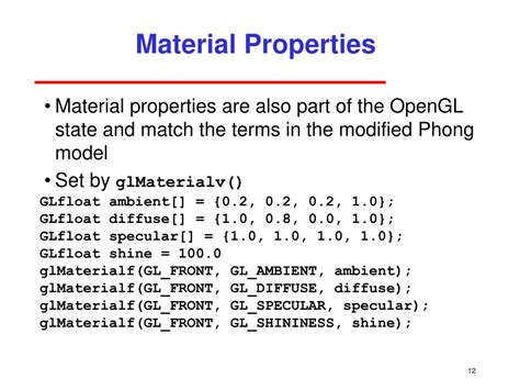 Ppt Shading In Opengl Powerpoint Presentation Free Download Id4777154