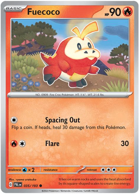 Fuecoco Paldea Evolved 35 Pokemon Card