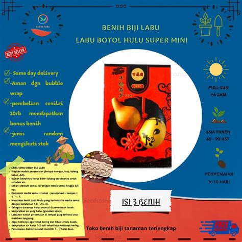 Jual 3 Benih Biji Labu Botol Hulu Super Mini Shopee Indonesia