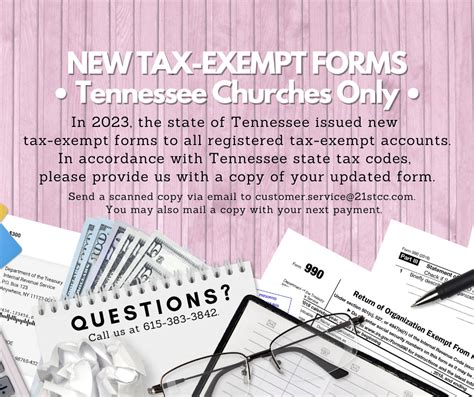 New Tax Exempt Forms In Tennessee 21st Century Christian Inc