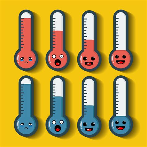 Cute Thermometer Mascot Cartoon Character 36027610 Vector Art At Vecteezy
