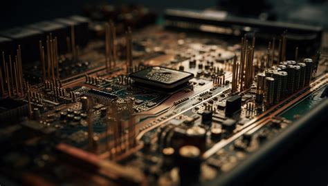Complexity Of The Electronics Industry Shown In Close Up Circuit Board