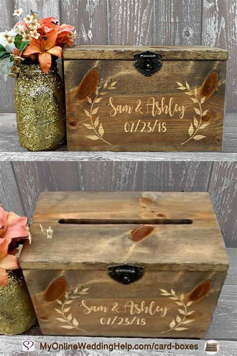 Rustic Wooden Card Box T Table And Wedding Reception Decor